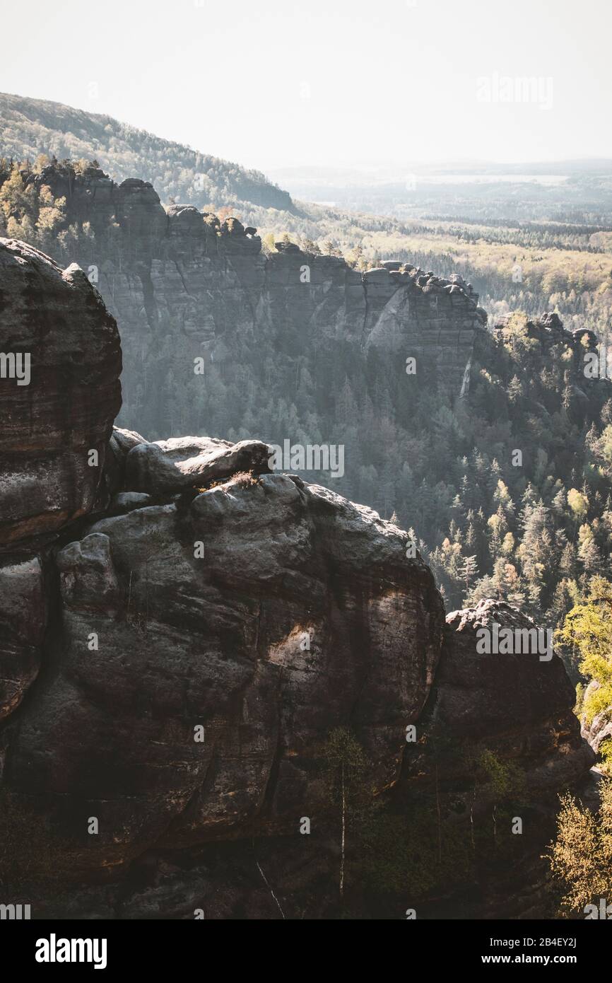 Saxon hiking area switzerland hi-res stock photography and images - Alamy