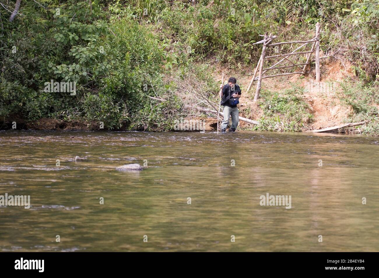 Man crossing the river hi-res stock photography and images - Alamy