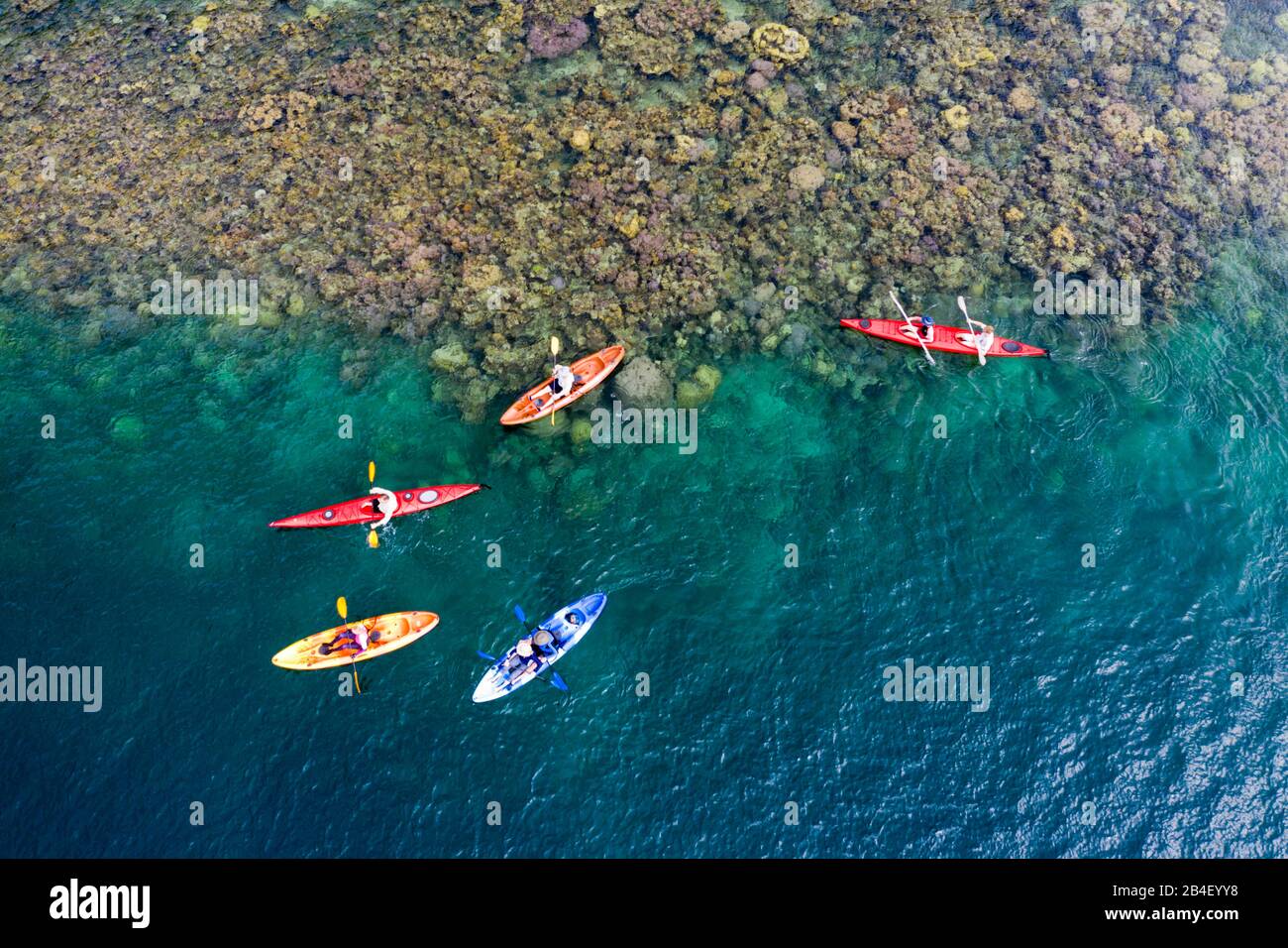 Kayaking in Fjords near Tufi, Tufi, Cape Nelson, Papua New Guinea Stock ...