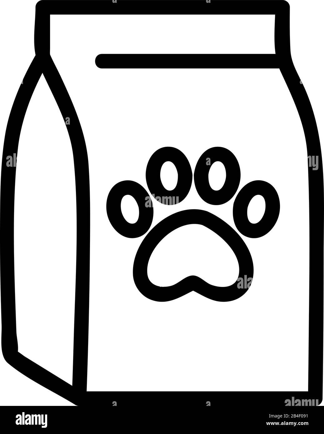 pet litter Icon vector. Isolated contour symbol illustration Stock ...