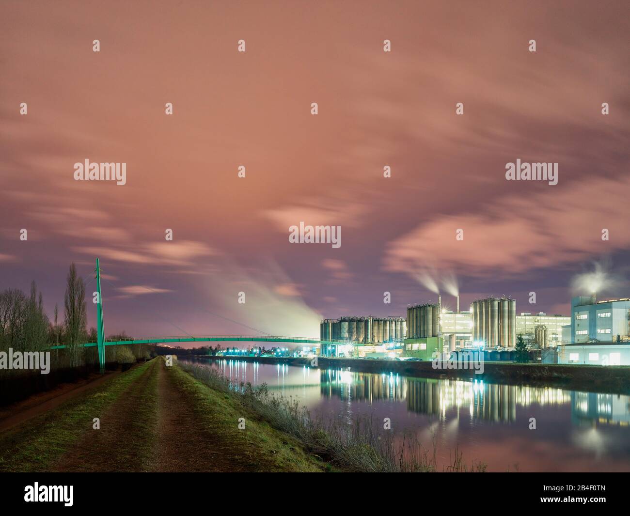 Gersthofen industrial park with lech canal hi-res stock photography and ...