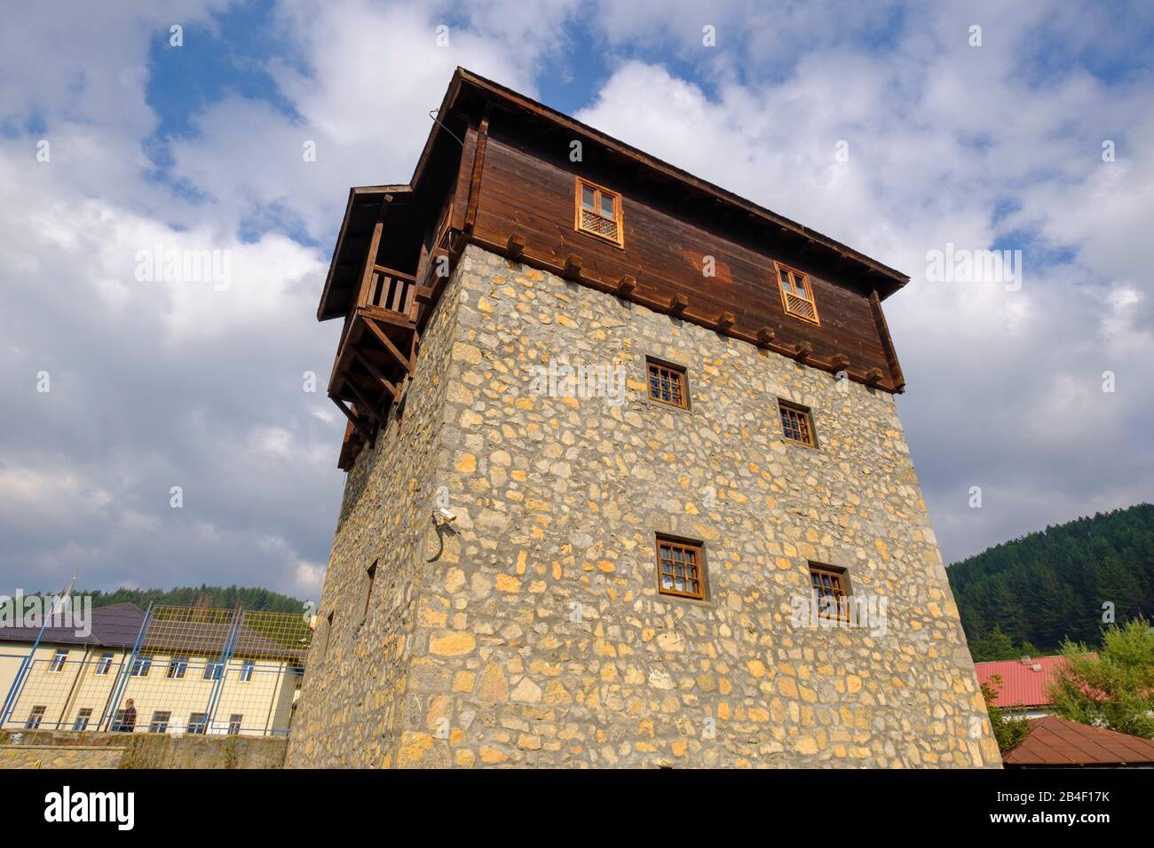 Fortified tower, Rozaje, Montenegro Stock Photo - Alamy