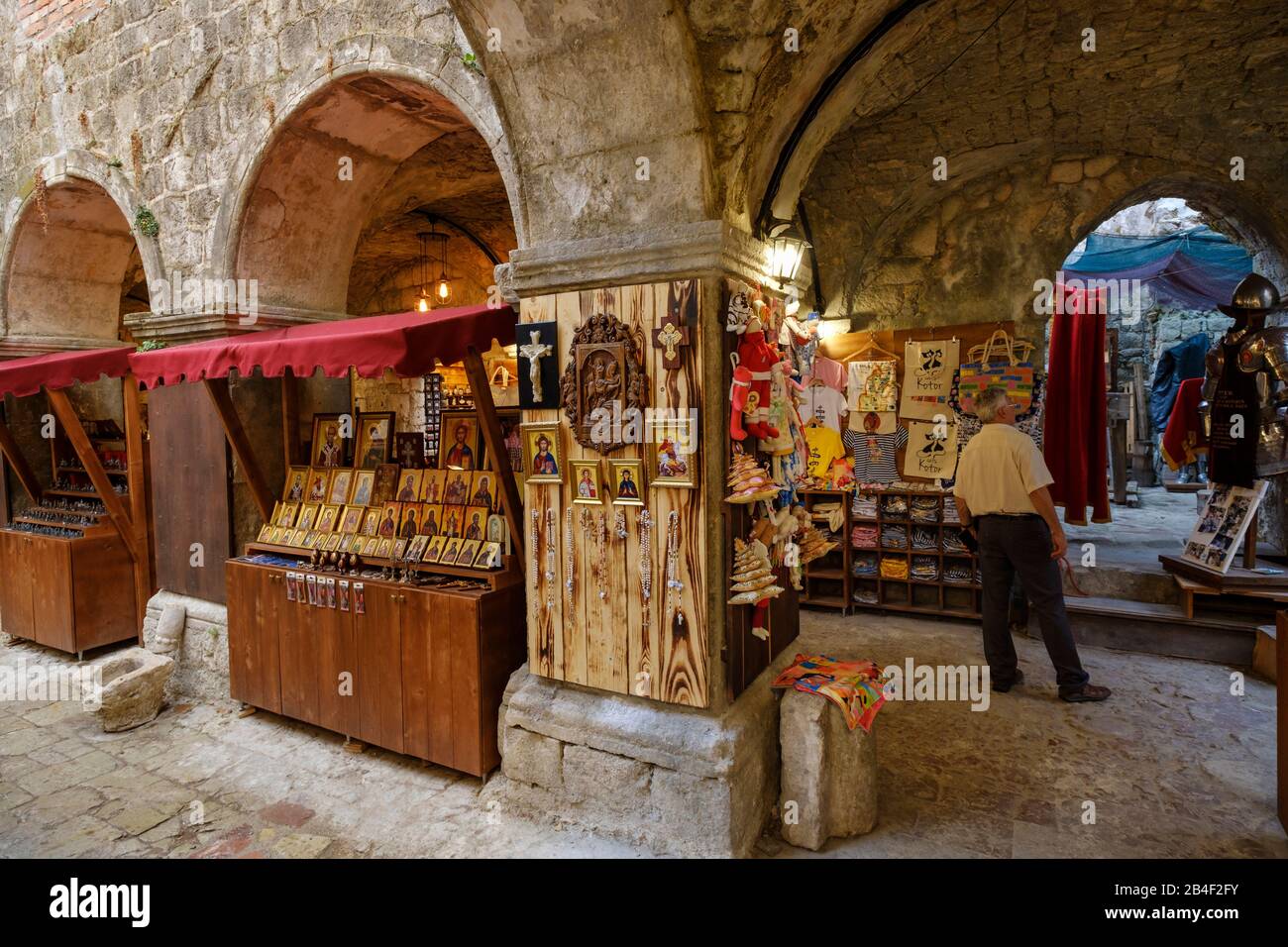 Bazaar, Old Town Kotor, Montenegro Stock Photo - Alamy