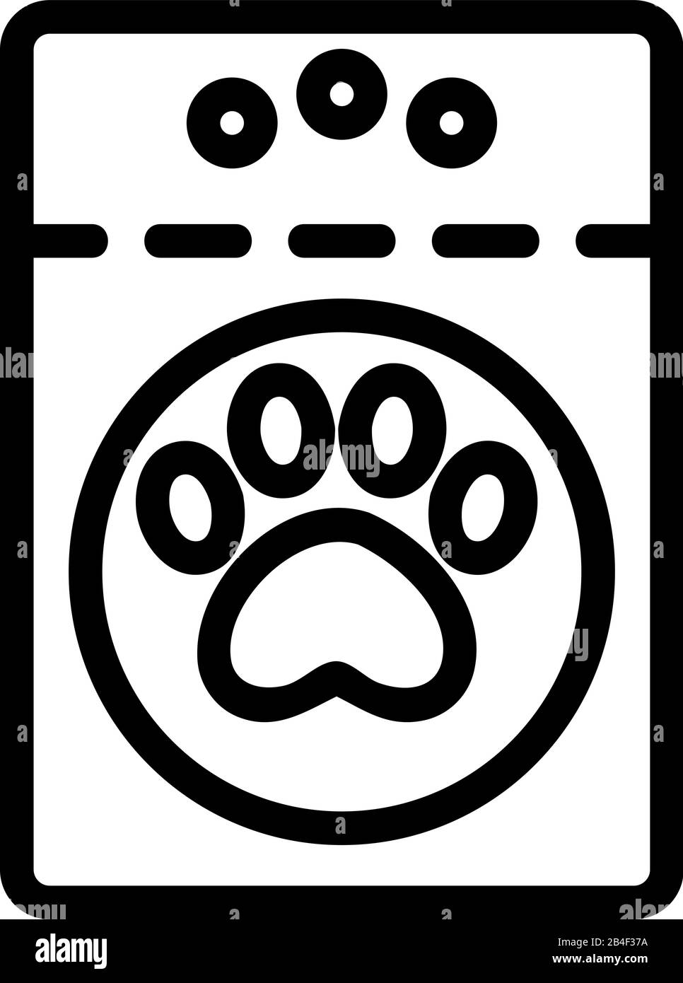 cat litter Icon vector. Isolated contour symbol illustration Stock ...