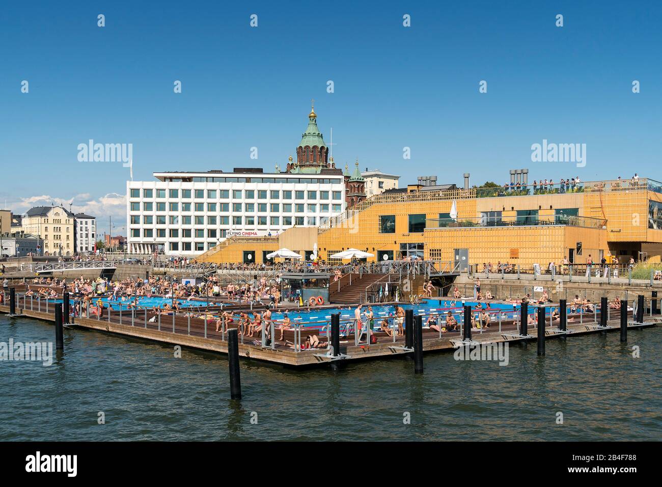 Helsinki, Old Town, Harbor, Allas Sea Pool Stock Photo - Alamy