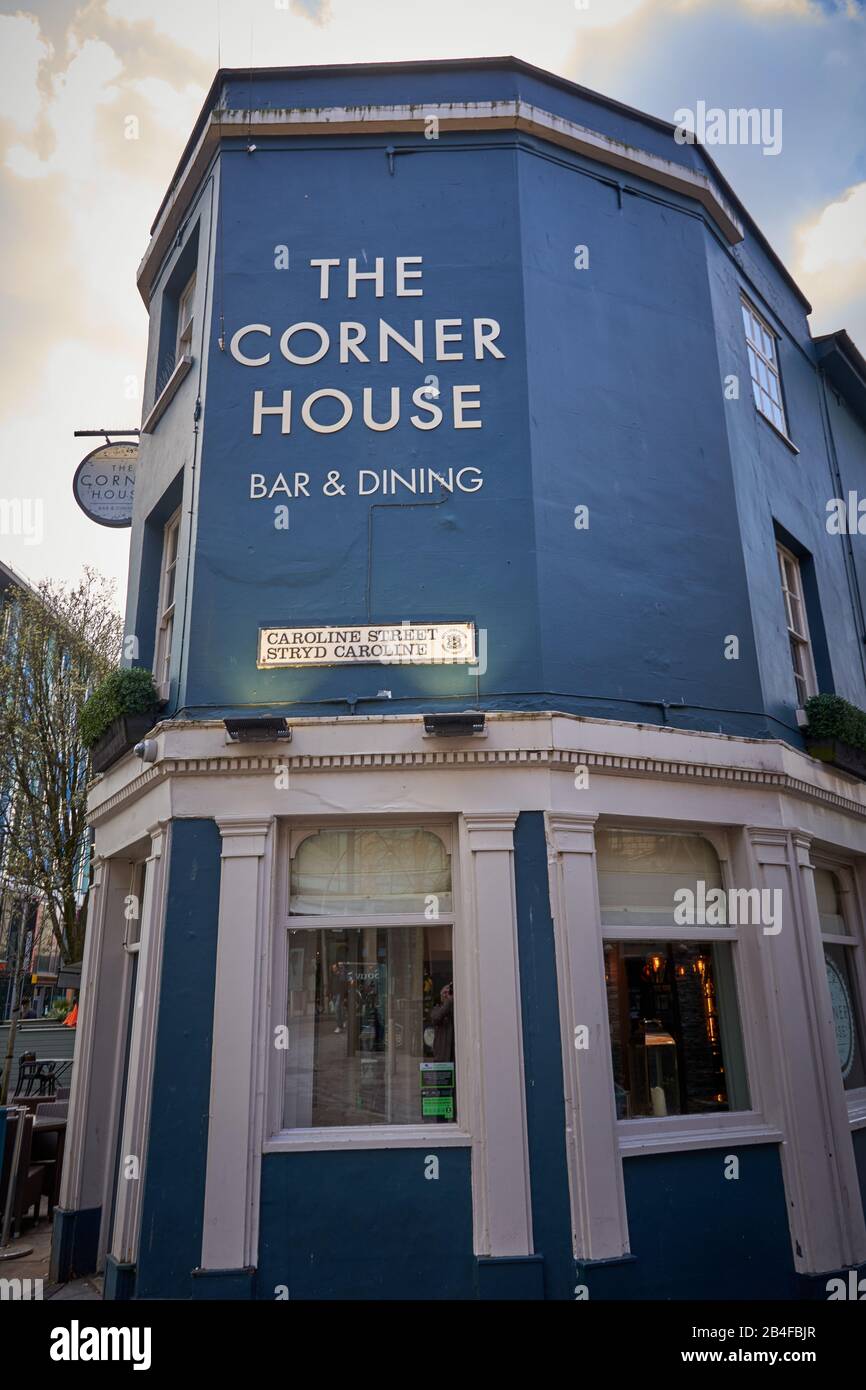 The Corner House pub on The Hayes, Cardiff, South Wales Stock Photo - Alamy