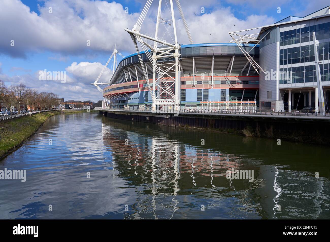The Principality Stadium, formerly The Millennium Stadium, on The River ...