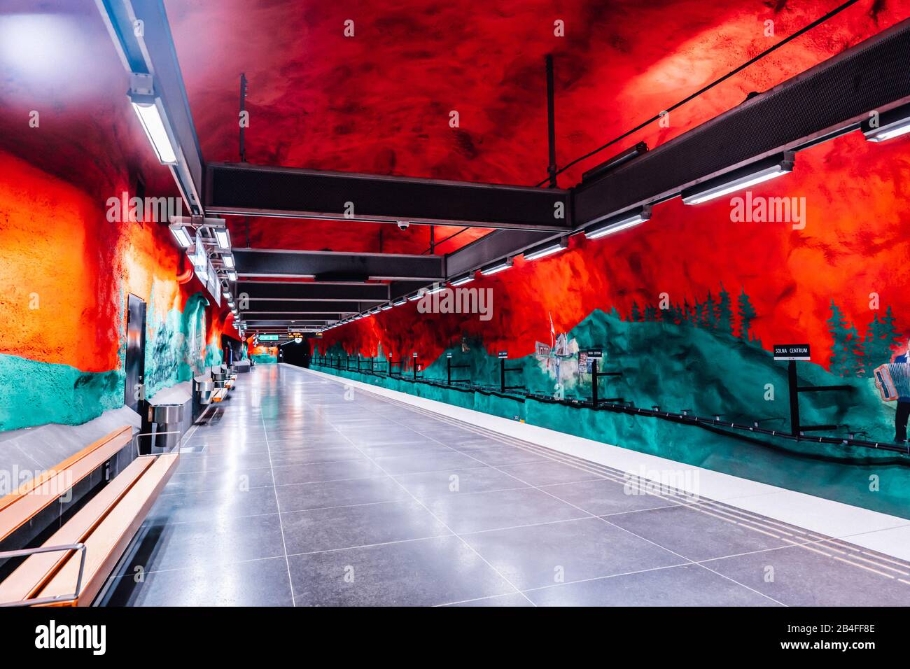 Subway Station Stockholm Sweden High Resolution Stock Photography and ...