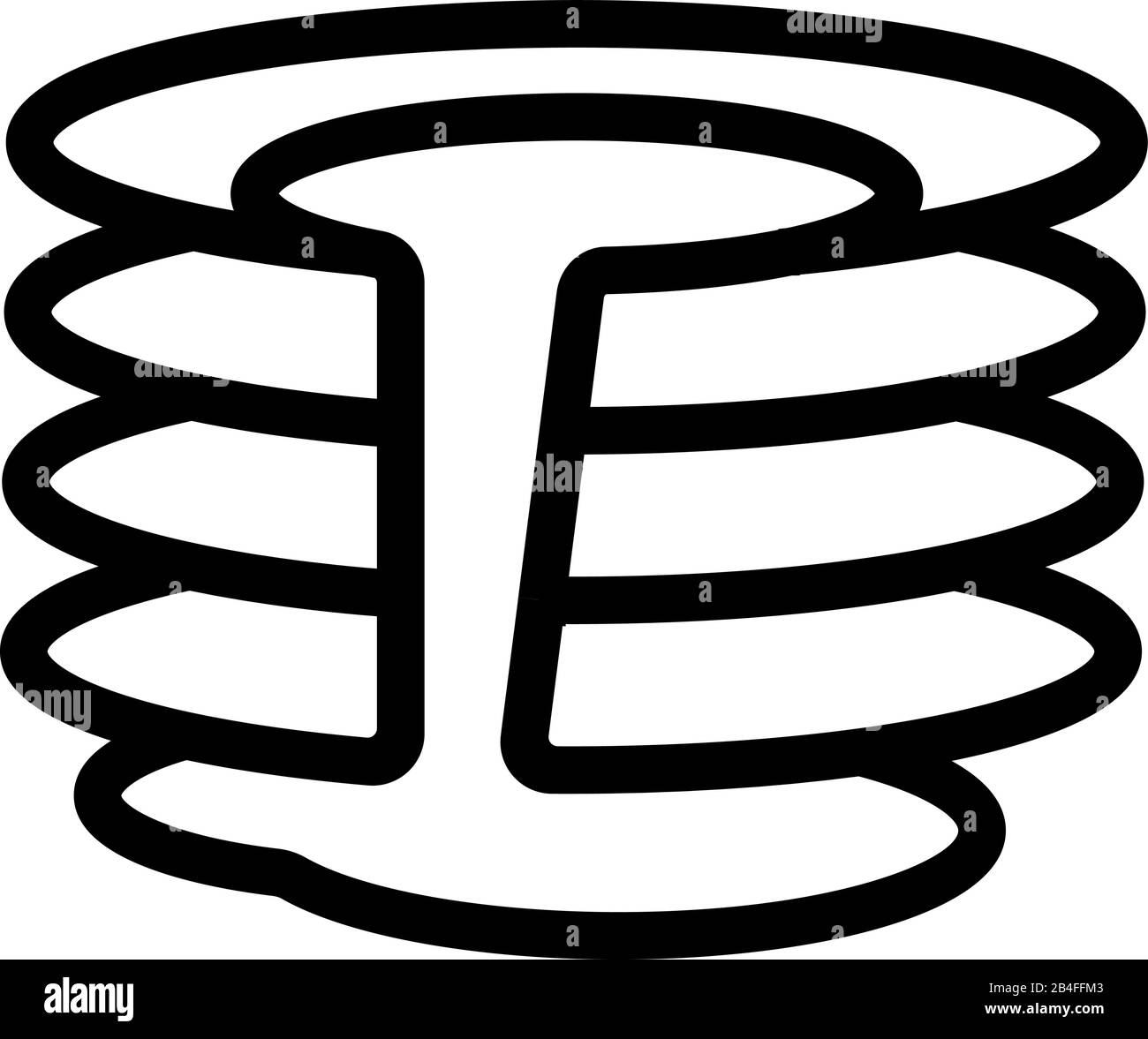 plates icon vector. Isolated contour symbol illustration Stock Vector ...