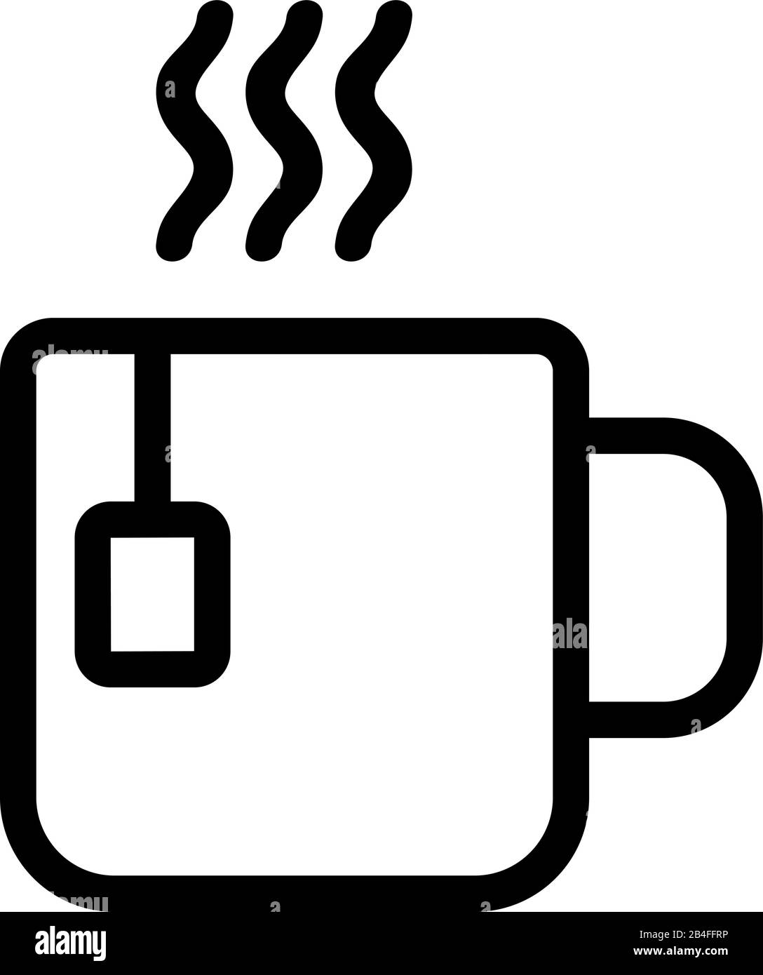 tea icon vector. Isolated contour symbol illustration Stock Vector ...