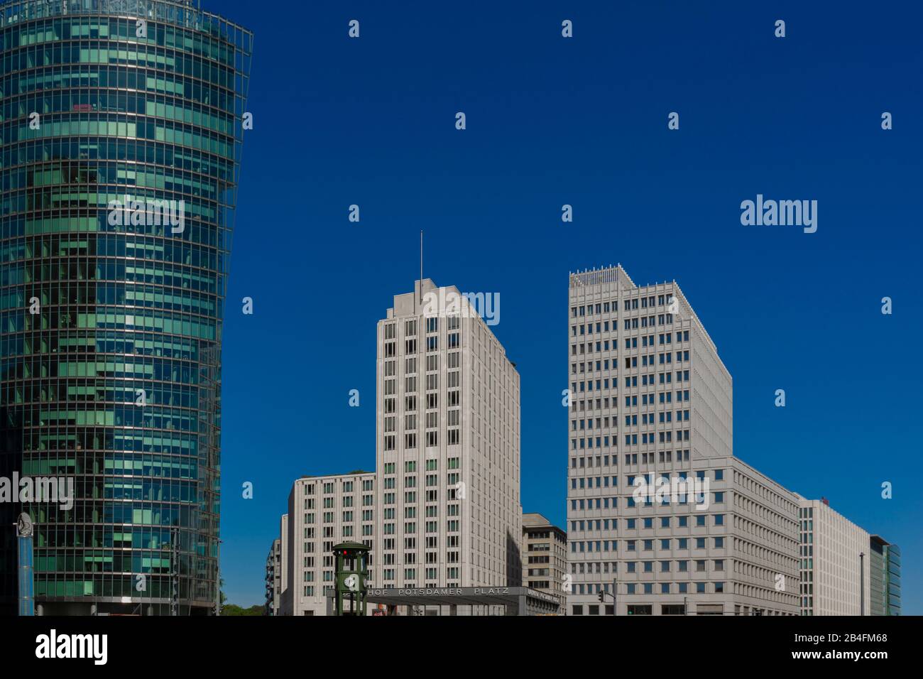 High-rise buildings in Berlin at Potsdamer Platz Stock Photo - Alamy