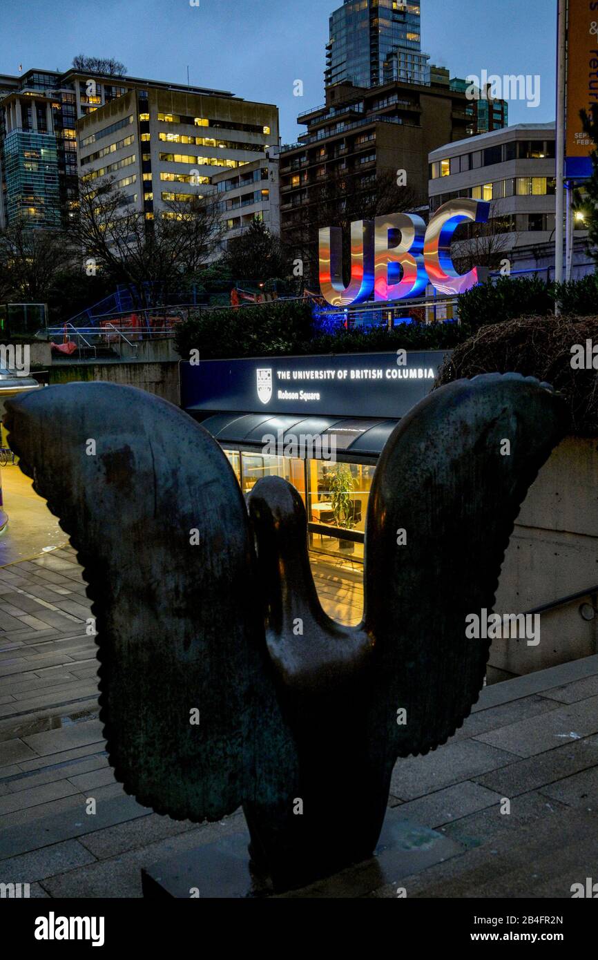 UBC Robson Square Campus, downtown, Vancouver, British Columbia, Canada ...