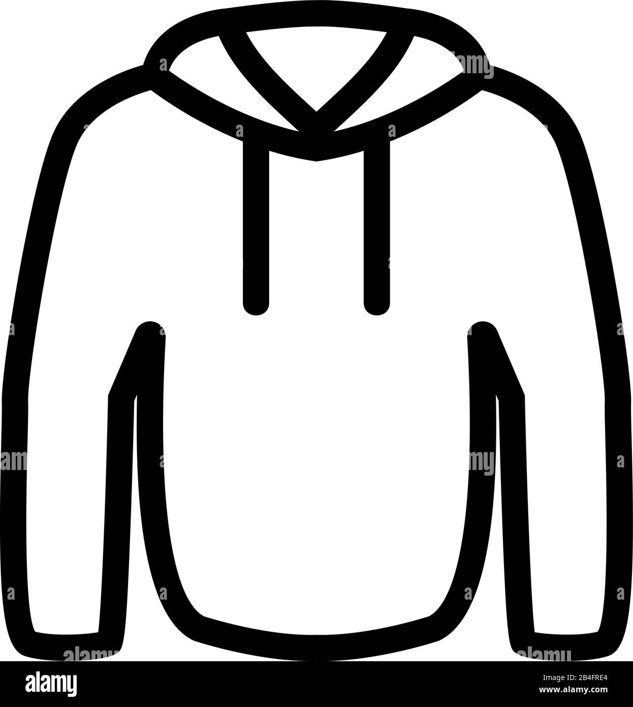 Winter jacket icon vector. Isolated contour symbol illustration Stock ...