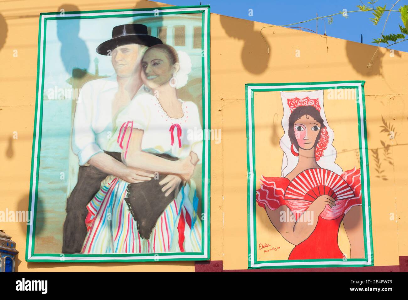 Malaga Festival billboard, Malaga, Andalusia, Spain, Europe Stock Photo ...