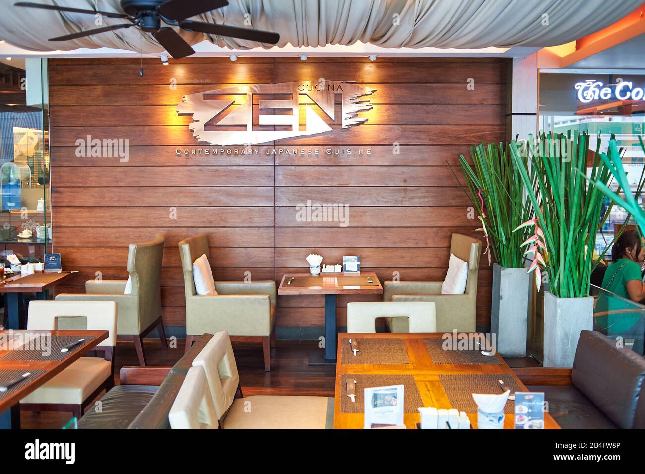 BANGKOK, THAILAND - CIRCA JUNE, 2015: interior shot of ZEN Cucina ...
