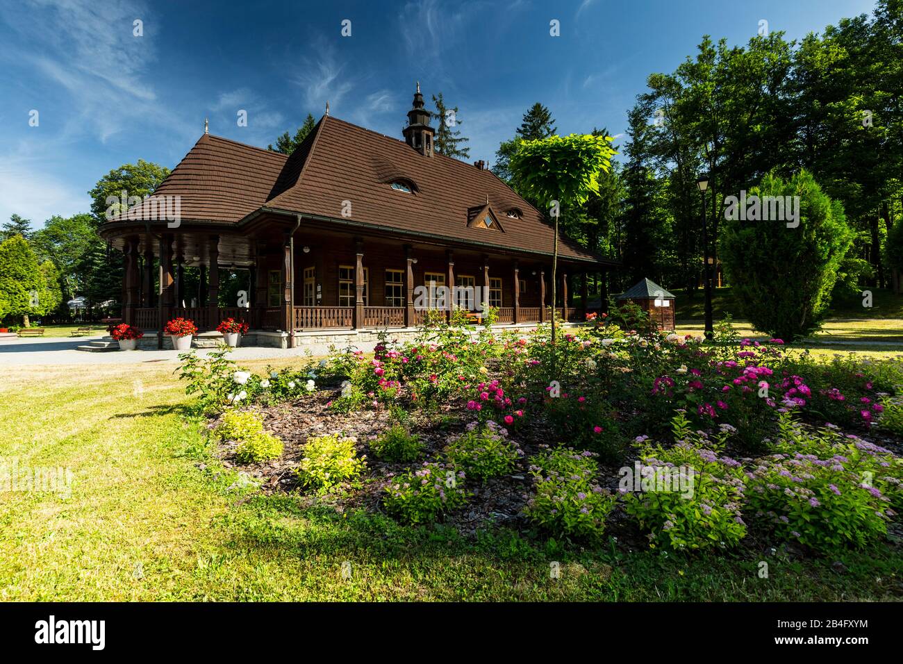 Europe, Poland, Lesser Poland Province, Wysowa-Zdroj / Wysowa spa ...