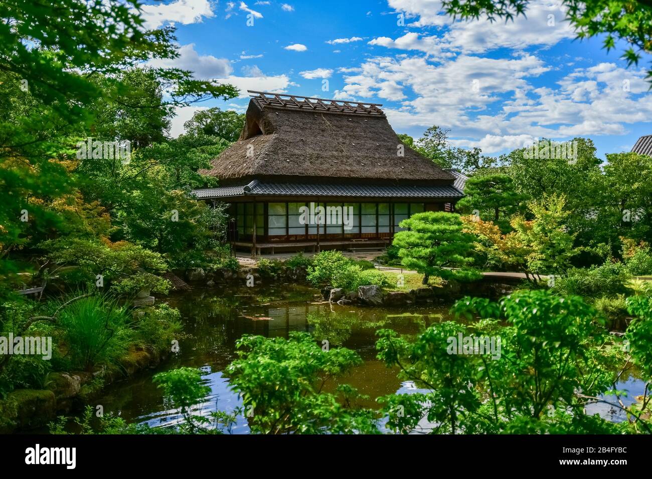 Isuien Neiraku Garden, Nara Park, Nara, Honshu, Japan Stock Photo - Alamy