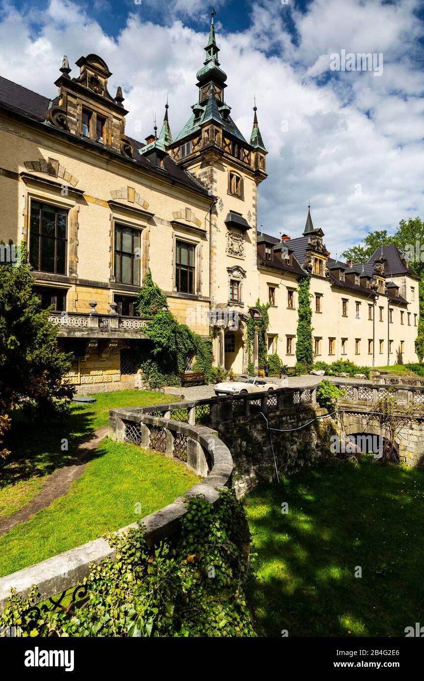 Europe, Poland, Lower Silesia, Zamek Kliczkow / Castle Kliczkow ...