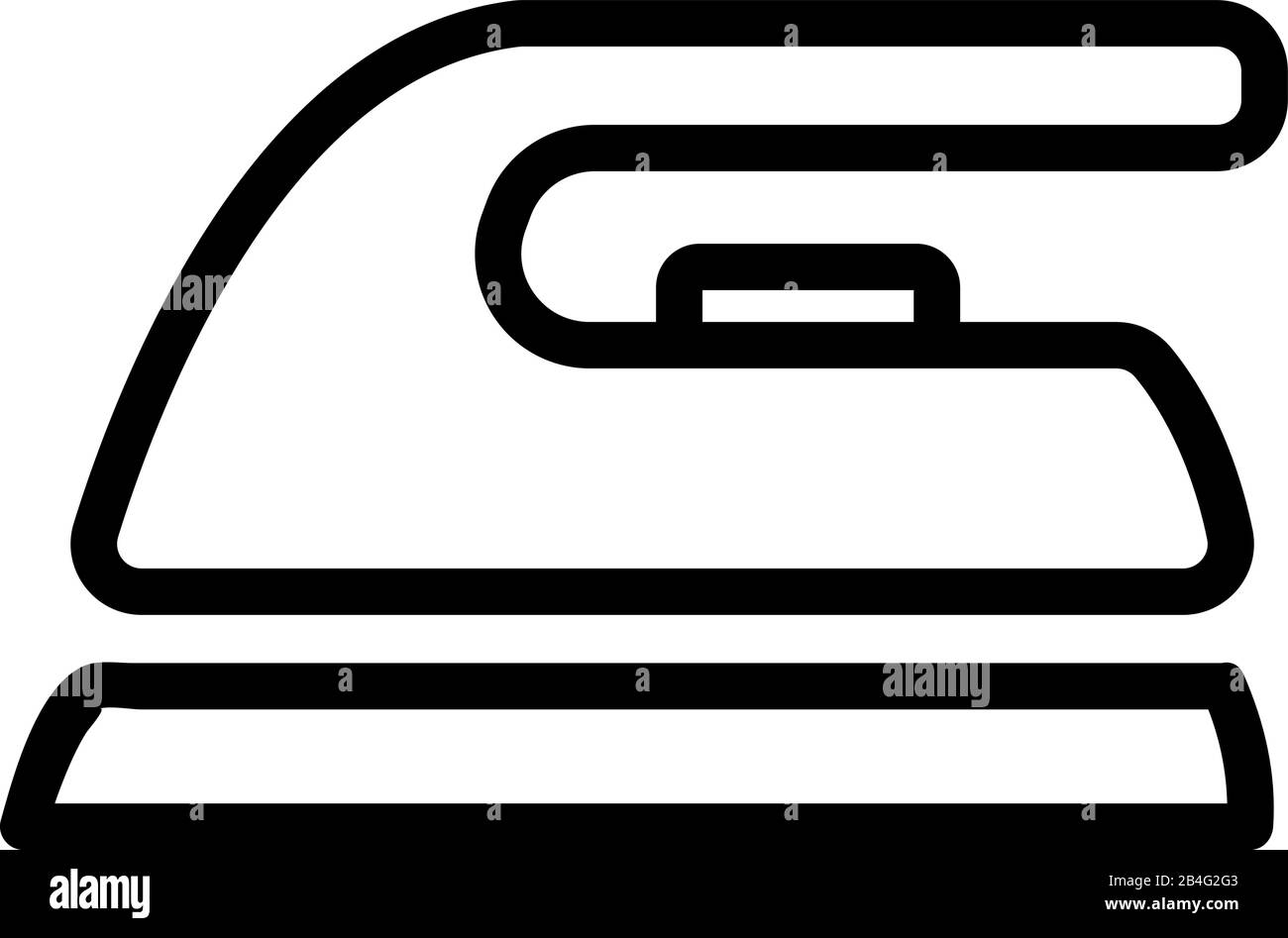 Modern iron icon vector. Isolated contour symbol illustration Stock ...