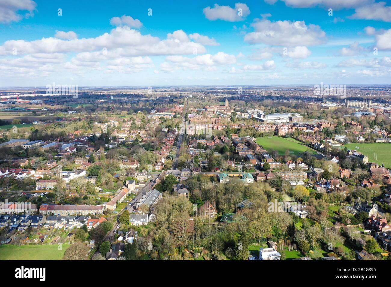 Aerial view cambridge uk hi-res stock photography and images - Alamy