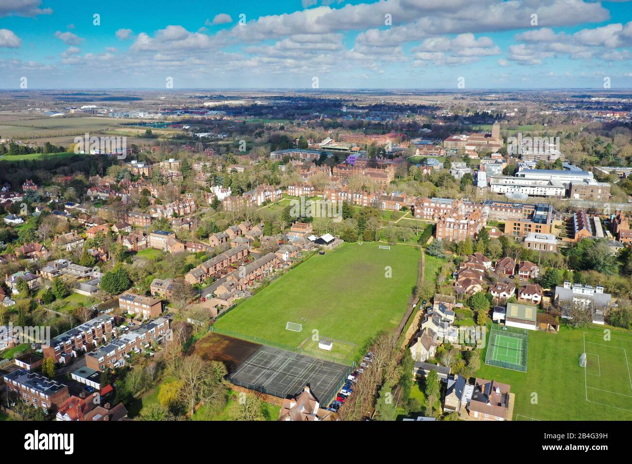 Aerial view cambridge uk hi-res stock photography and images - Alamy