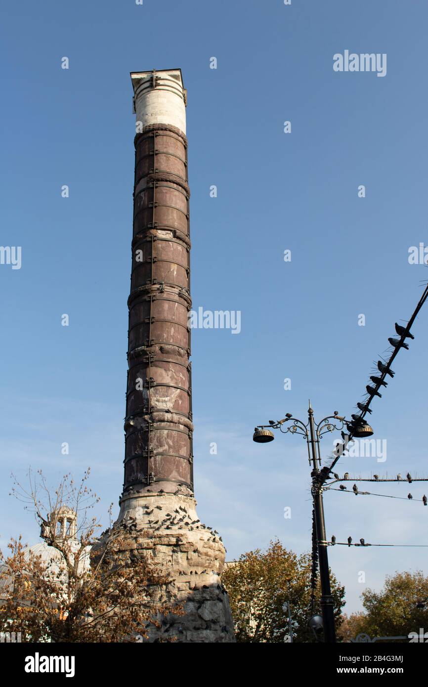 The Column of Constantine also known as the Burnt Stone or the Burnt ...