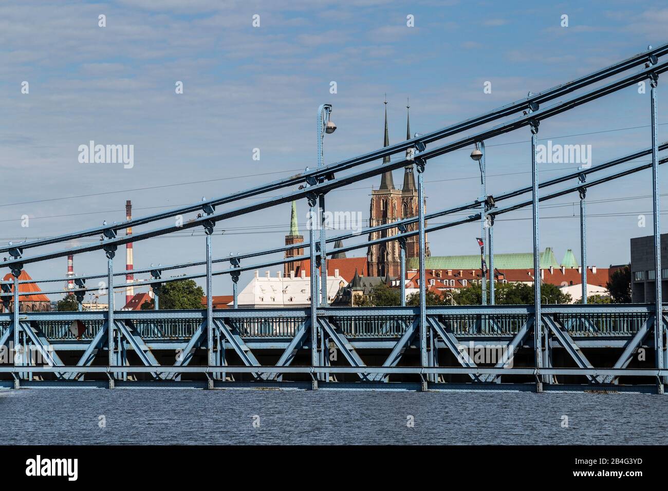 Wroclaw Grunwald Bridge Most Grunwaldzki High Resolution Stock ...