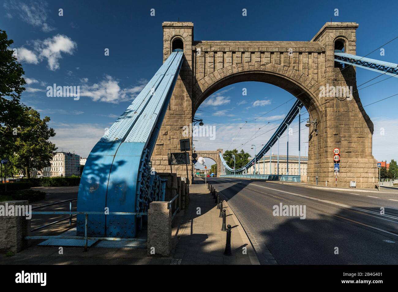 Wroclaw grunwald bridge most grunwaldzki hi-res stock photography and ...