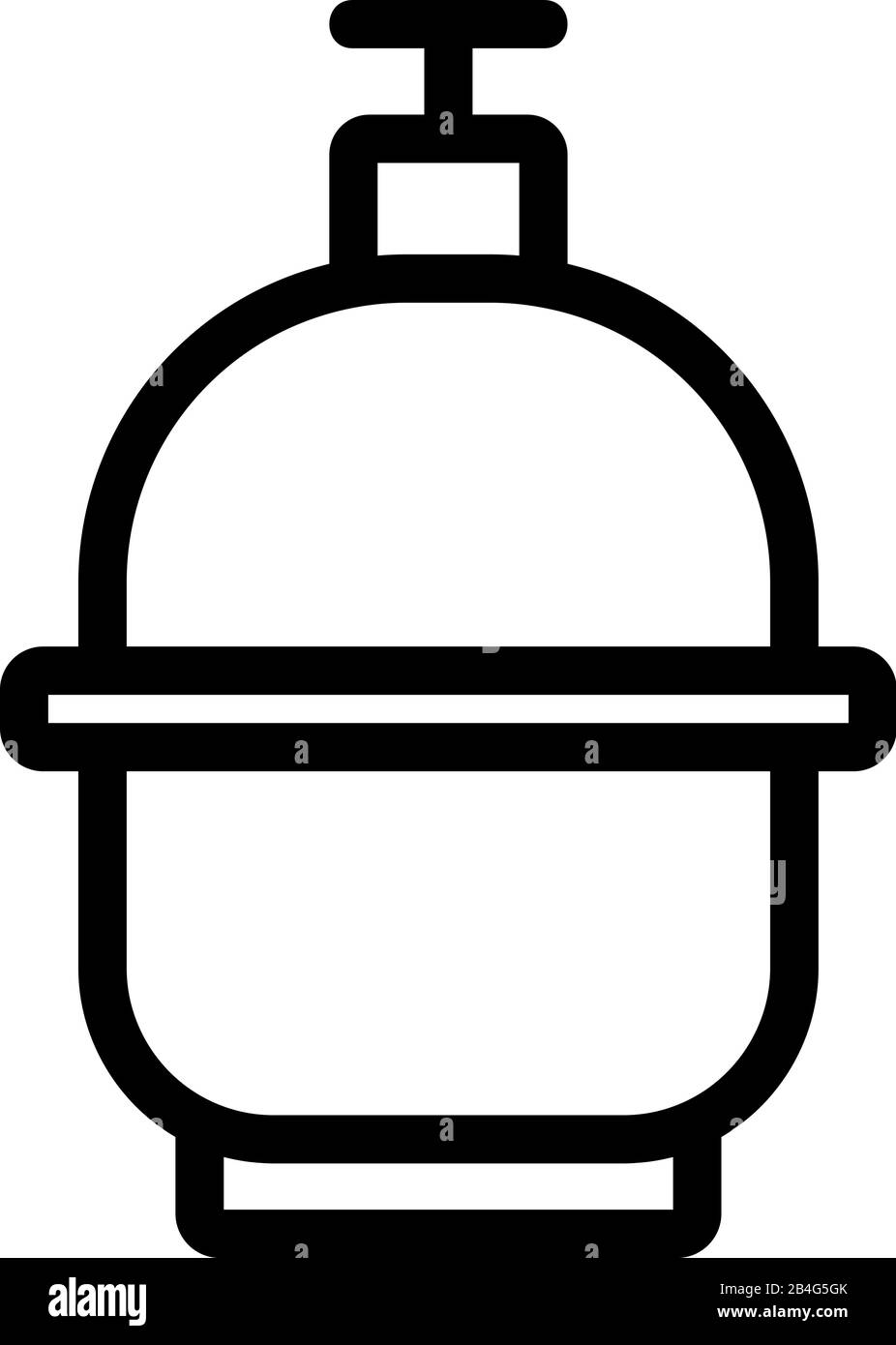gas icon vector. Isolated contour symbol illustration Stock Vector ...
