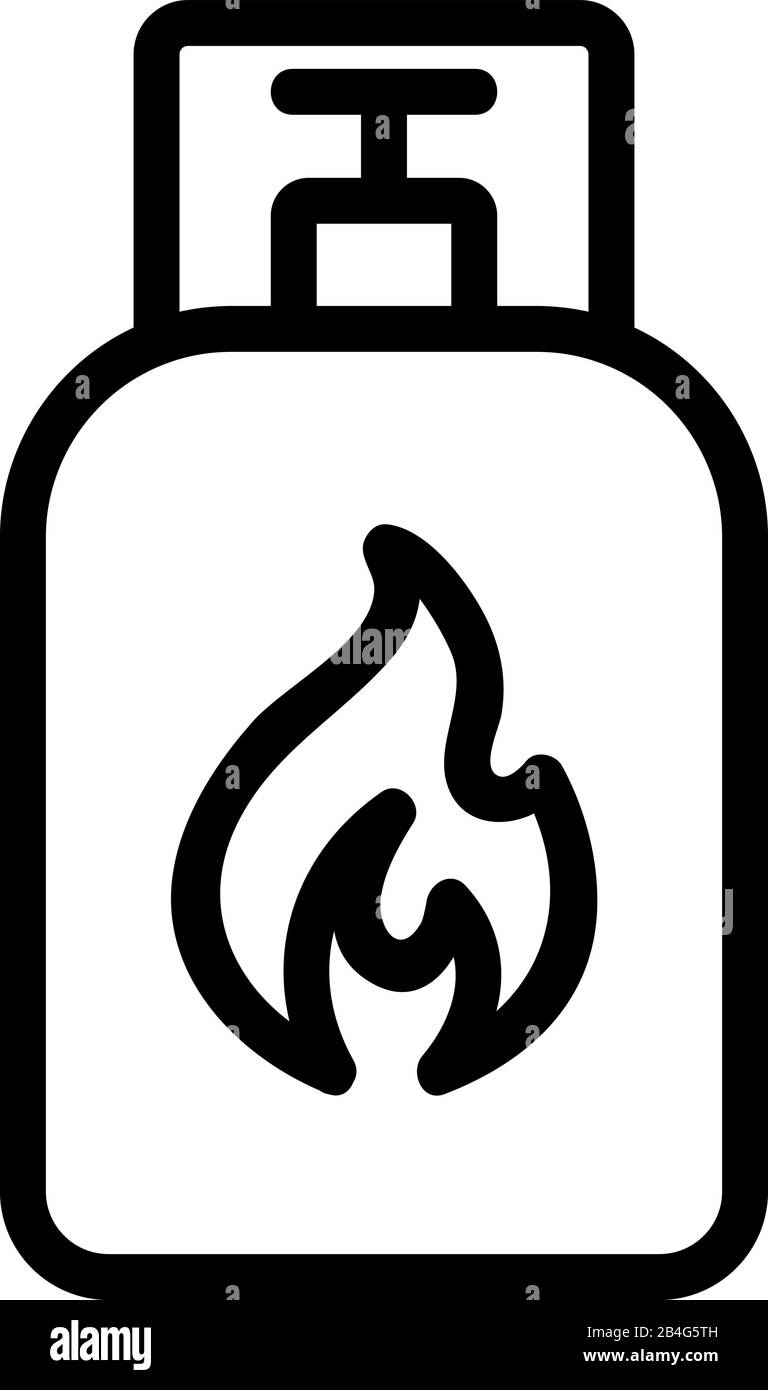 gas beam icon vector. Isolated contour symbol illustration Stock Vector ...