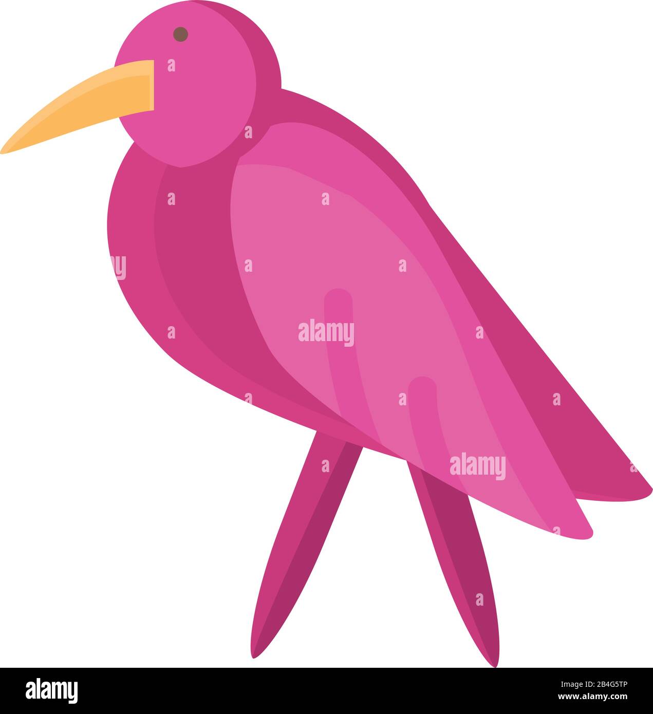 cartoon bird icon, flat detail style vector illustration Stock Vector ...