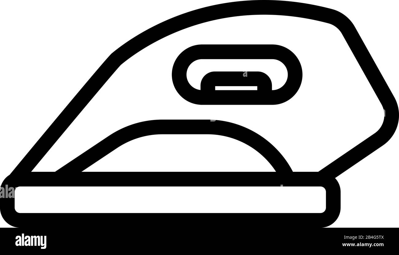 Modern iron icon vector. Isolated contour symbol illustration Stock ...