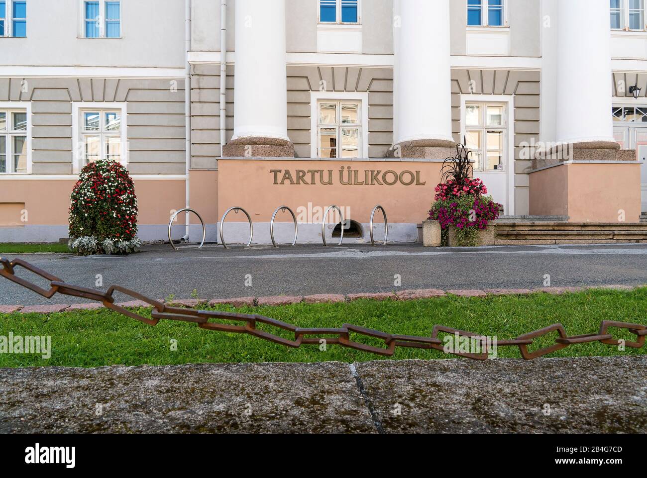 Estonia, Tartu, main building of the university Stock Photo - Alamy