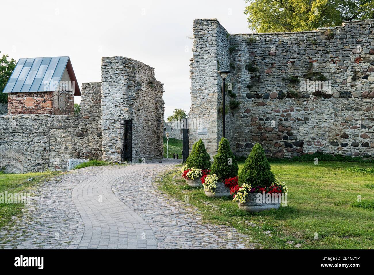 Estonia, west coast, spa Haapsalu, bishop's castle, Haapsalu Linnus ...