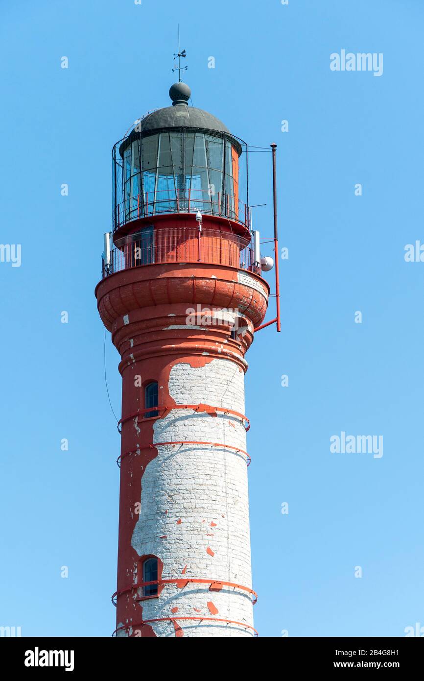 Estland, Ostseeküste, Pakri-Pank, Steilküste, neuer Leuchtturm Stock ...