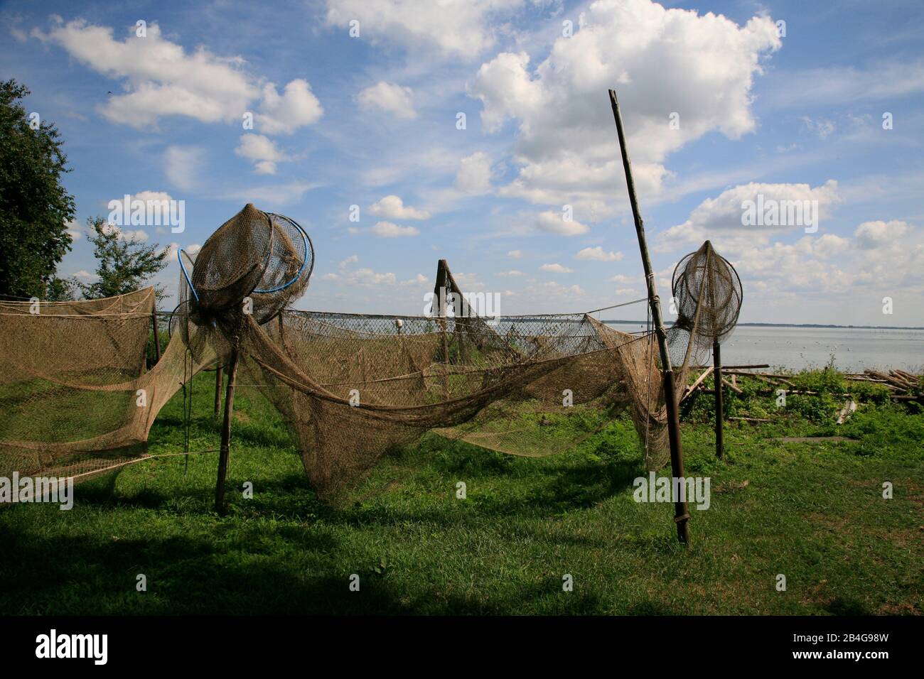 Fishing nets at the Curonian Spit, Lithuania Stock Photo - Alamy