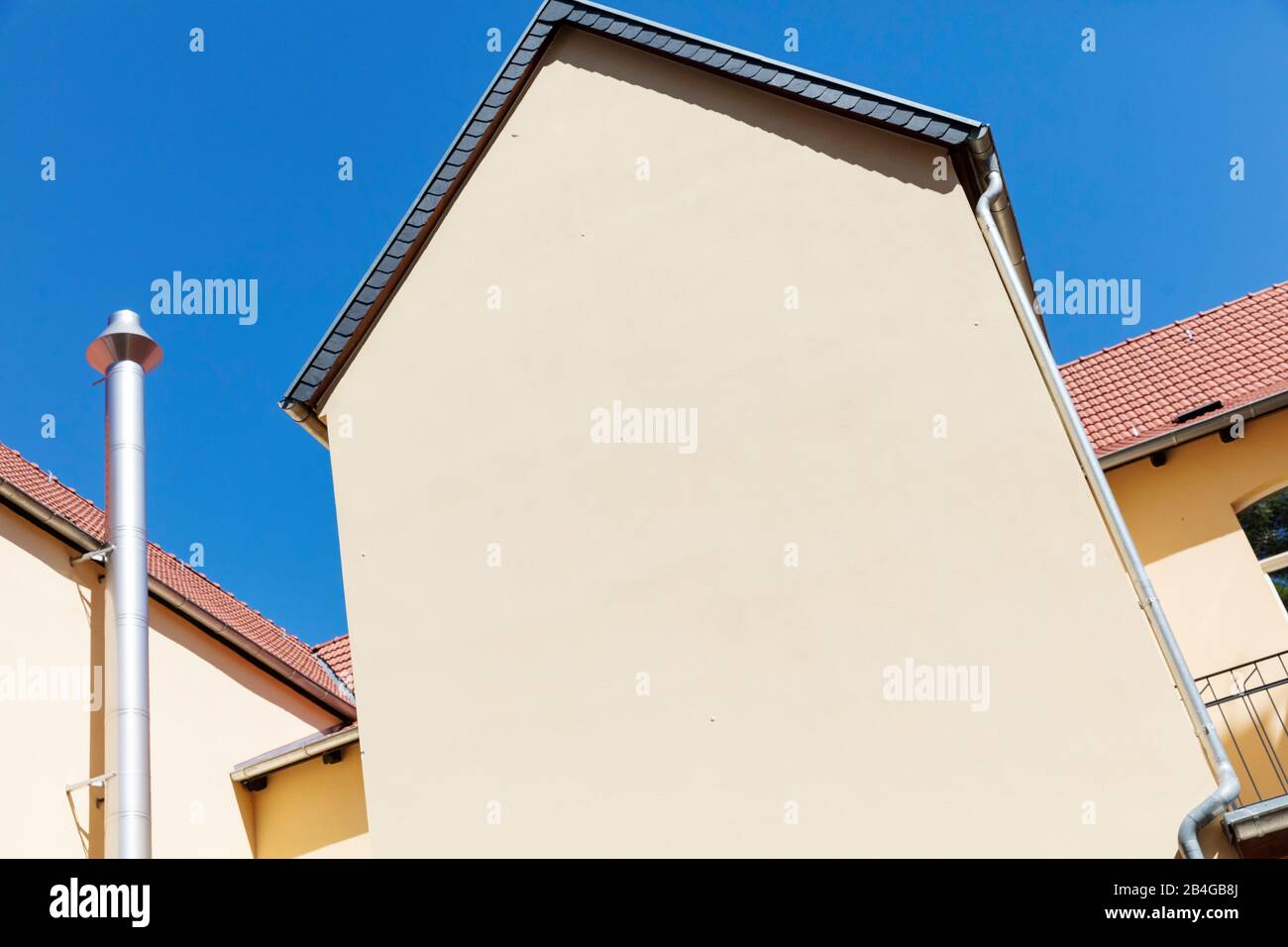 House facade, windows, modern, minimal, Eisenach, Thuringia, Germany ...