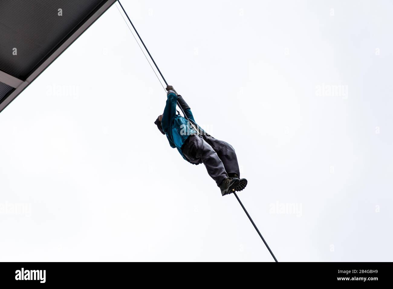 Outdoor climbing buildings high perspective photography hi-res stock ...