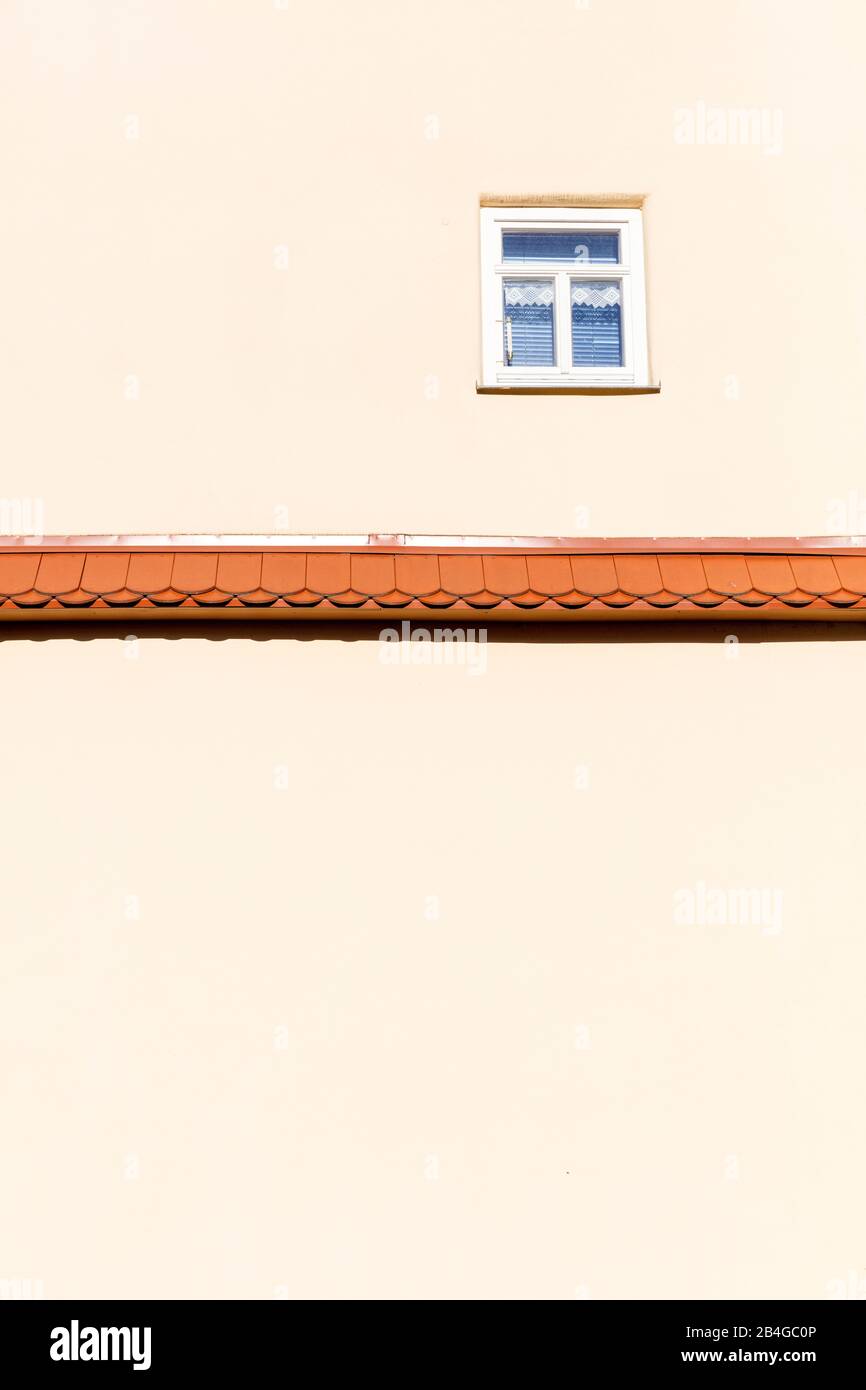 House facade, windows, modern, minimal, Eisenach, Thuringia, Germany ...