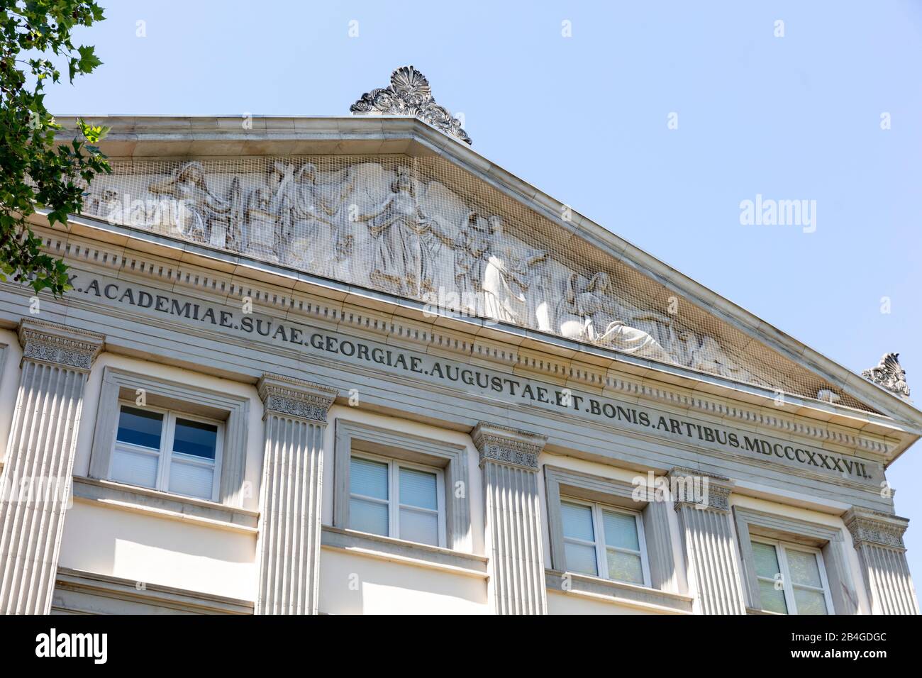 Facade, City View, Facade, University, Aula, Goettingen, Lower Saxony ...