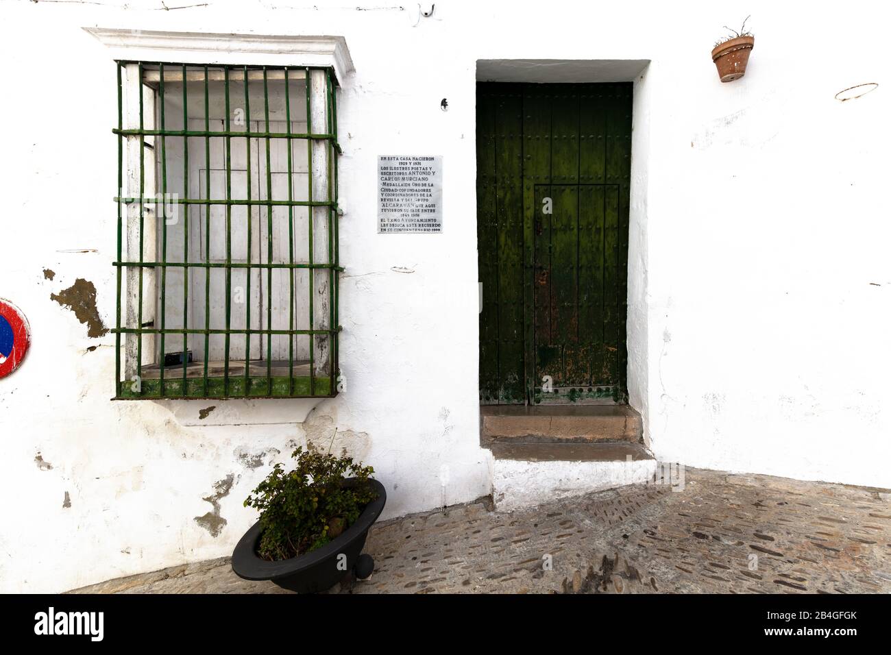 Front door, House wall, Architecture, Arcos de la Frontera, Andalusia ...
