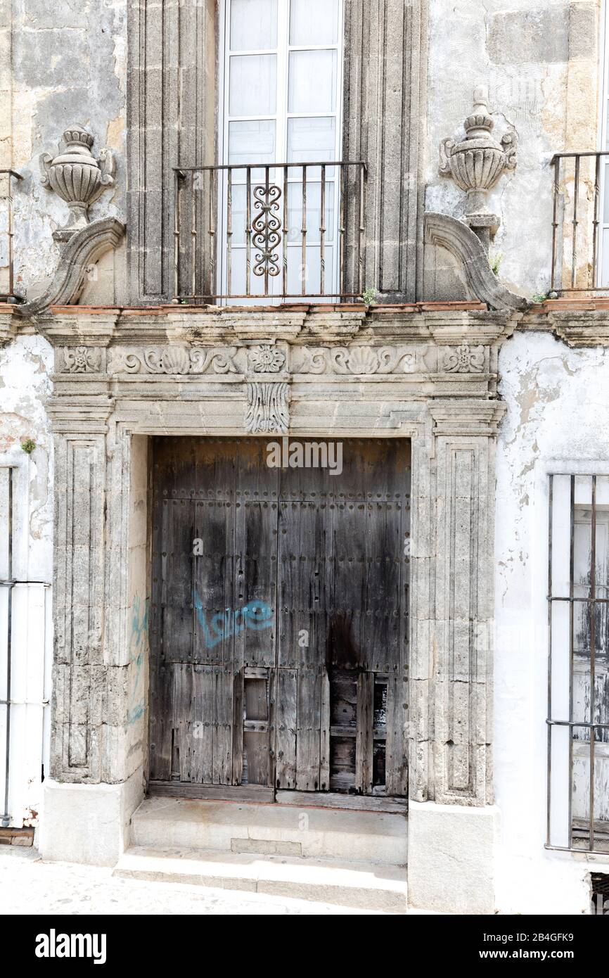 Front door, House wall, Architecture, Arcos de la Frontera, Andalusia ...