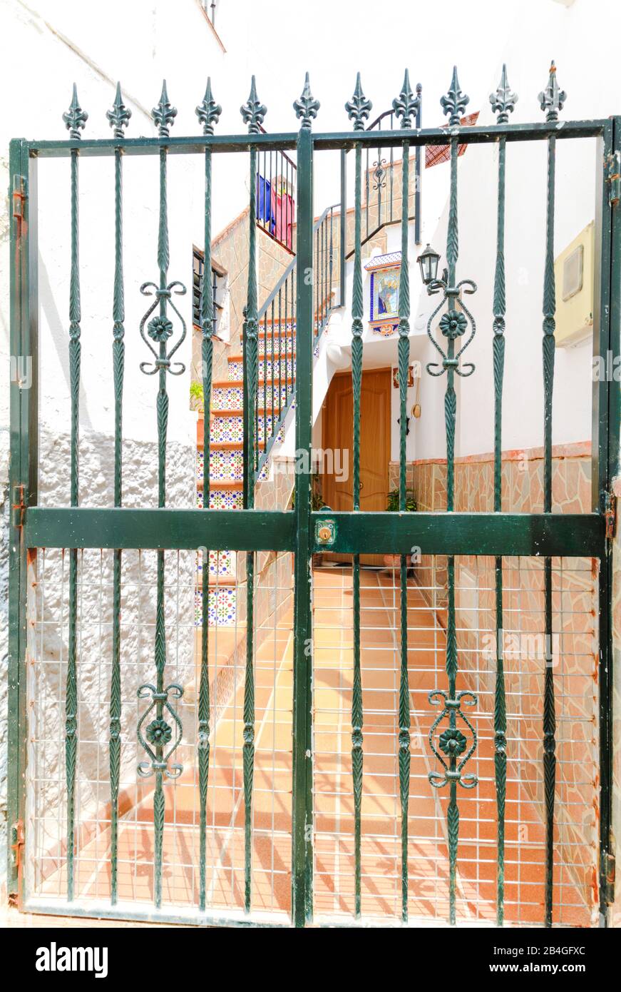 Front door, House wall, Architecture, Arcos de la Frontera, Andalusia ...