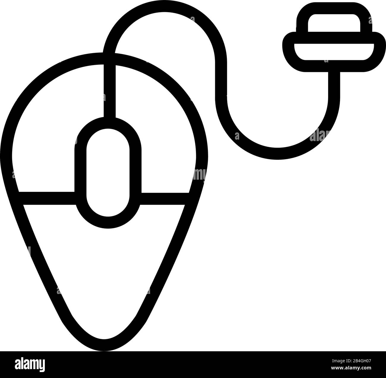 computer mouse on white background vector illustration design Stock ...