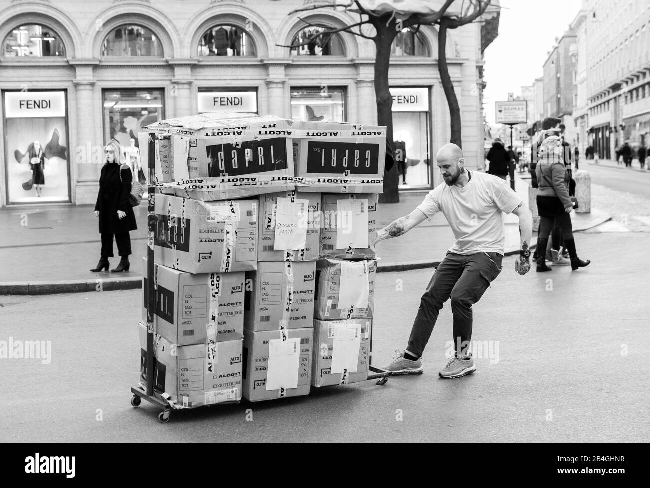 Dragging Heavy Black and White Stock Photos & Images - Alamy