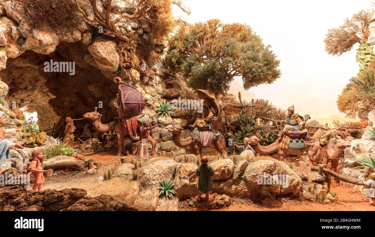 Belen, Museum, Nativity Scene, Arcos de la Frontera, Andalusia, Spain ...