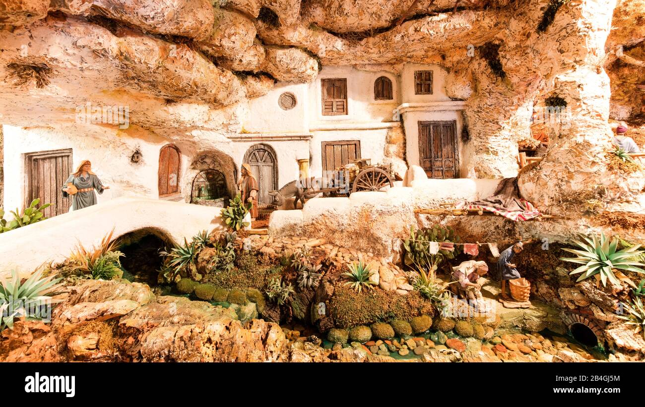 Belen, Museum, Nativity Scene, Arcos de la Frontera, Andalusia, Spain ...