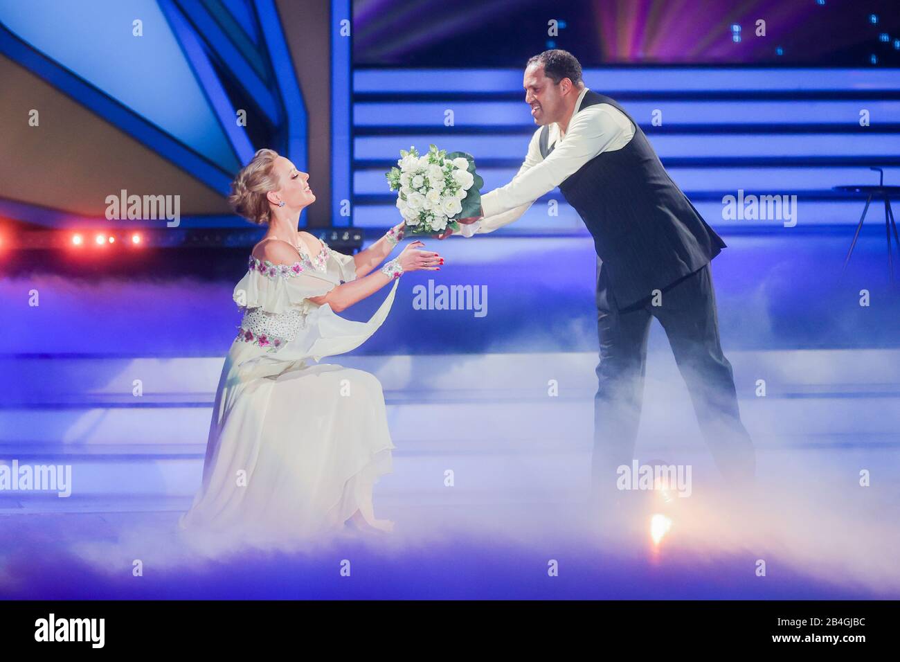 Cologne, Germany. 06th Mar, 2020. Ailton, former footballer, and Isabel ...