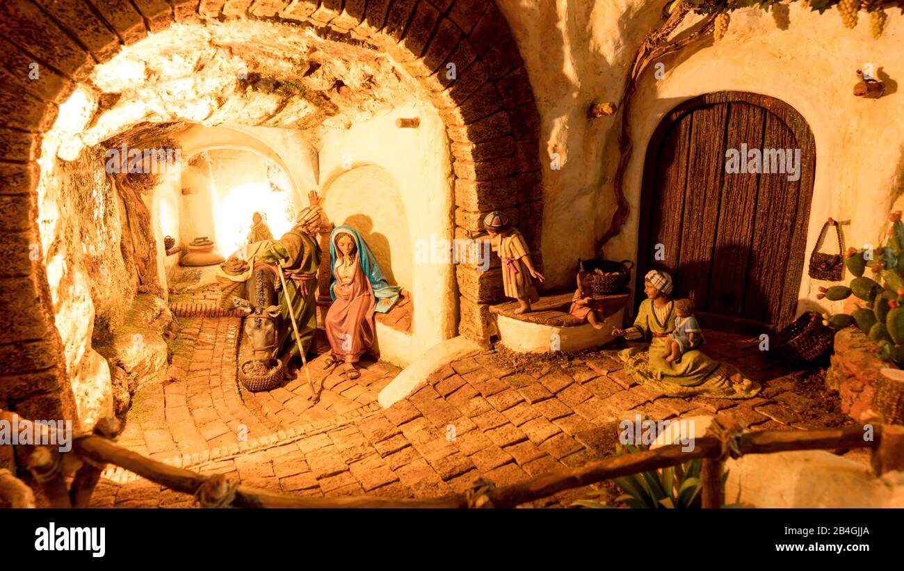 Belen, Museum, Nativity Scene, Arcos de la Frontera, Andalusia, Spain ...