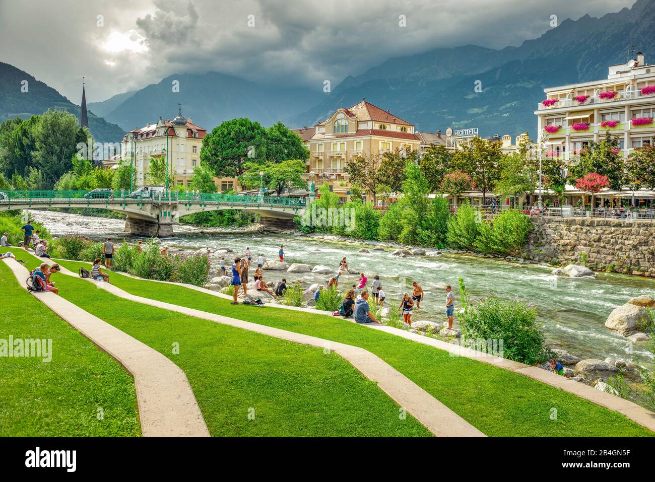 Italy, South Tyrol, Alps, Meran, Passer Stock Photo - Alamy